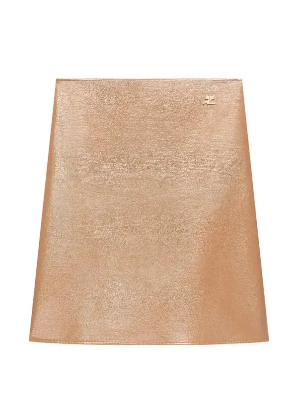 COURREGES Flared Vinyl Skirt