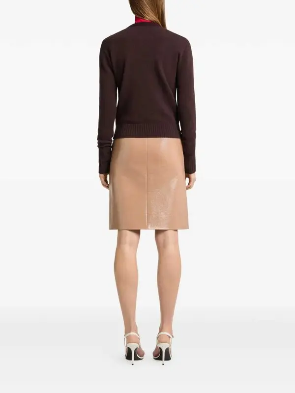 COURREGES Flared Vinyl Skirt