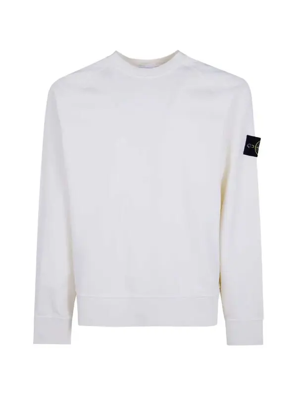 Stone Island Raglan Sleeve Sweatshirt - White