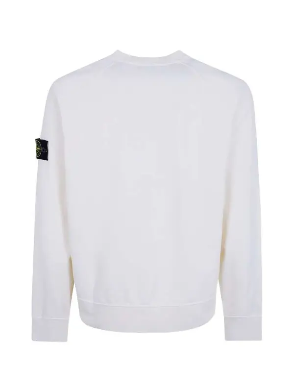 Stone Island Raglan Sleeve Sweatshirt - White