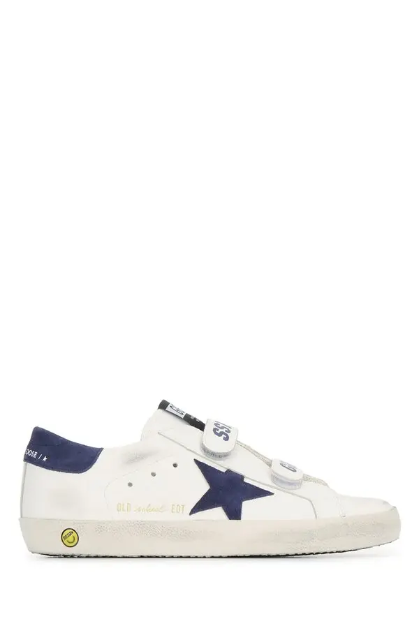 GOLDEN GOOSE Old School Leather And Suede Sneakers - Multicolor