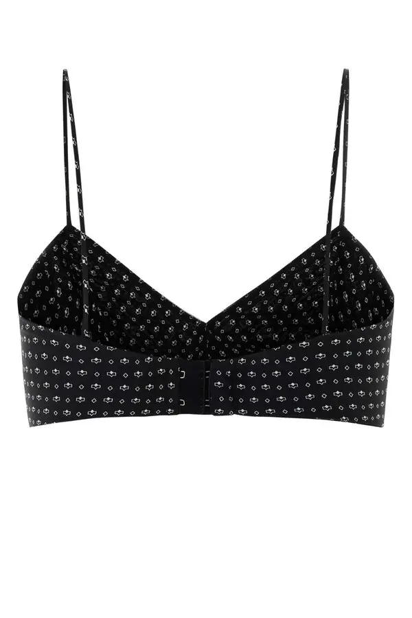 ERMANO SCERVINO Ermanno Scervino Printed Silk Crop-top