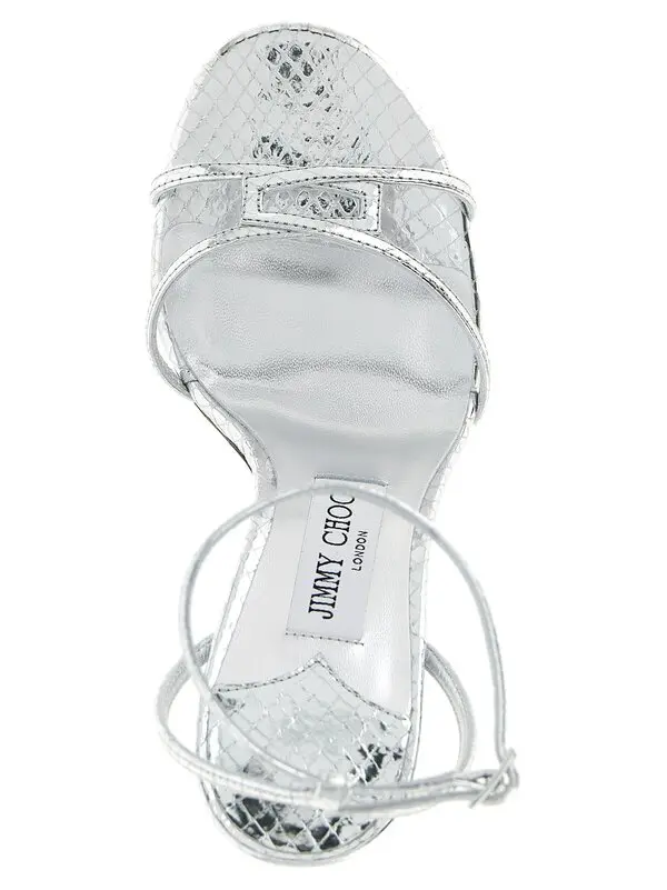 JIMMY CHOO Leo Sandals - Silver