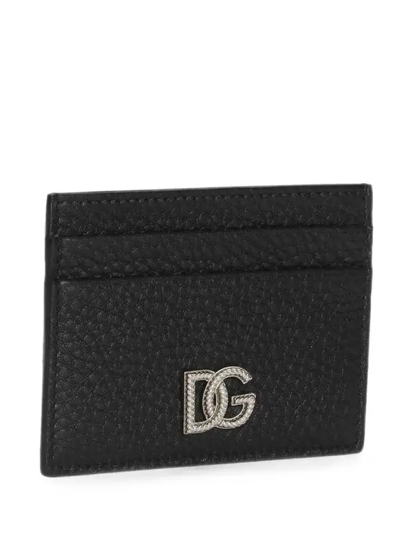 Dolce & Gabbana Calfskin Card Holder With Dg Logo