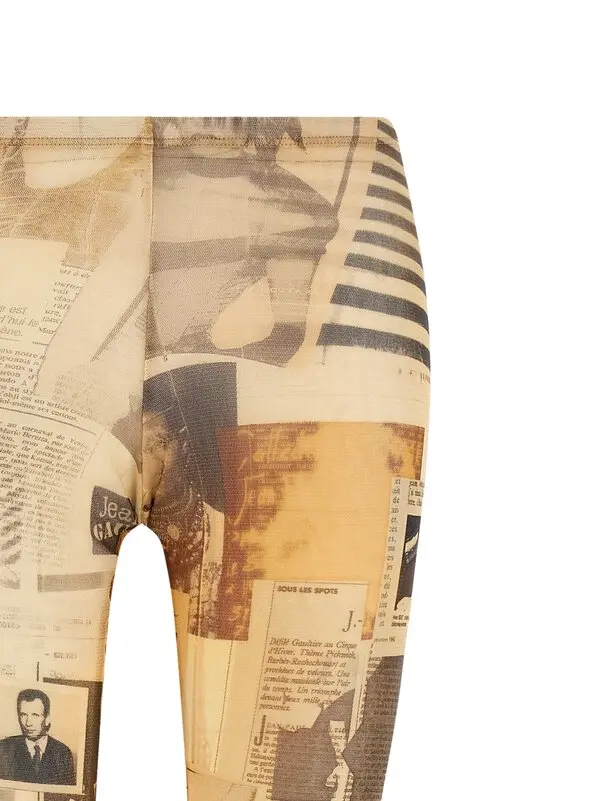 JEAN PAUL GAULTIER The Journal' Print Tulle Trousers