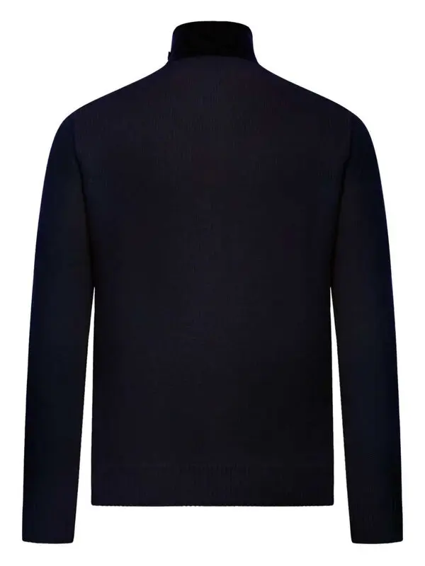 Stone Island High-neck Wool Cardigan