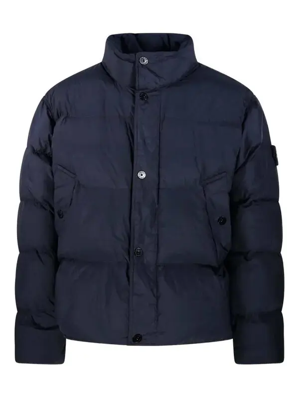 Stone Island Button-up Jacket - Blue