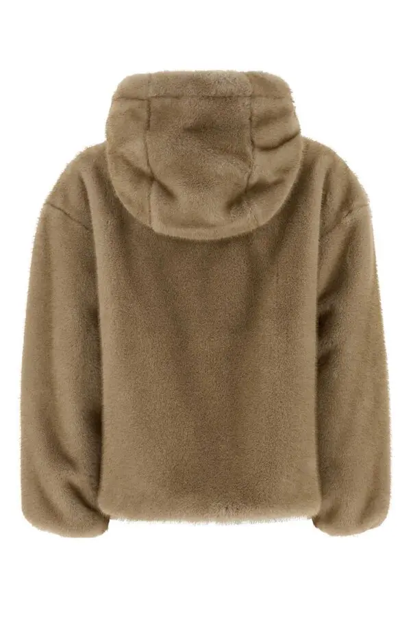 Herno Eco Fur Hoodie - Brown