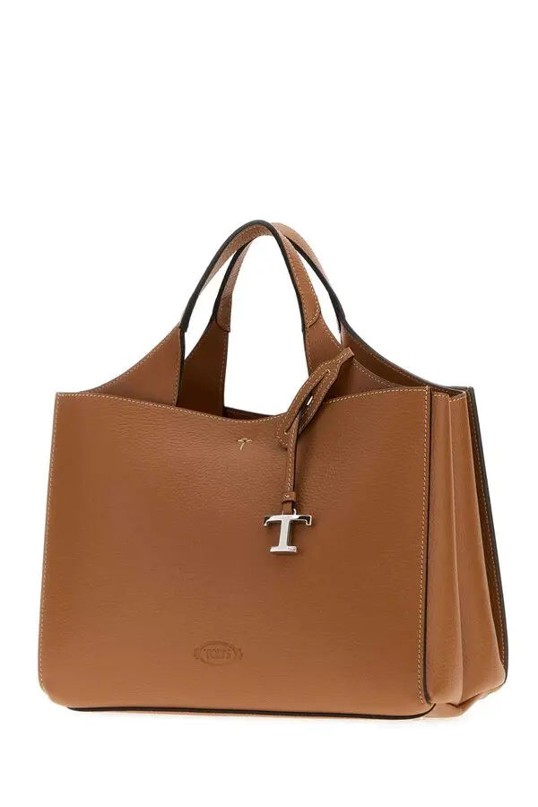 TOD'S Camel Leather Apa Handbag
