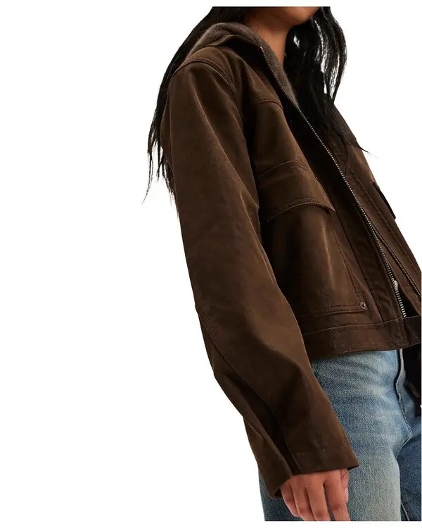 Free People Blair Faux Suede Sierra Jacket