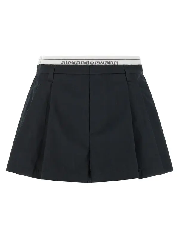Alexander Wang Logo Band Shorts - Black
