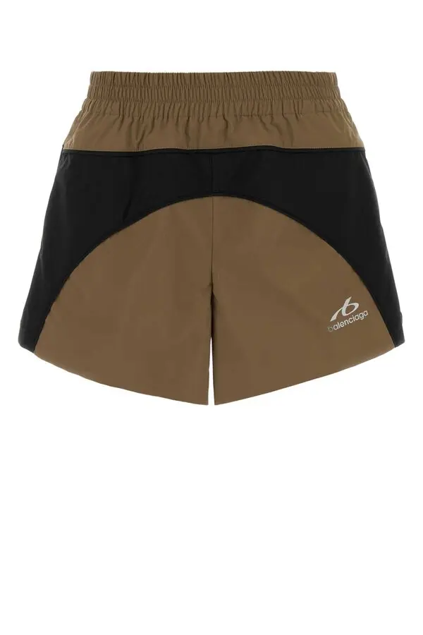 Balenciaga Biscuit Tech Fabric Shorts - Brown