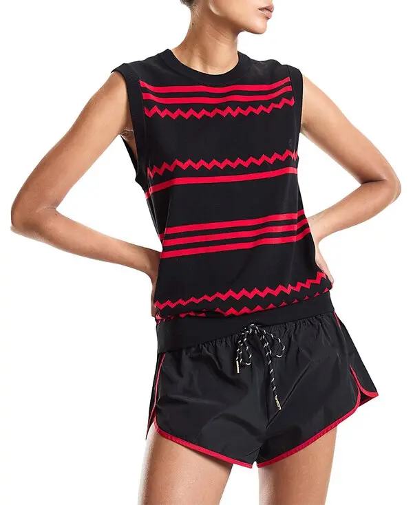 Cynthia Rowley Ziggy Knit Tank - Black
