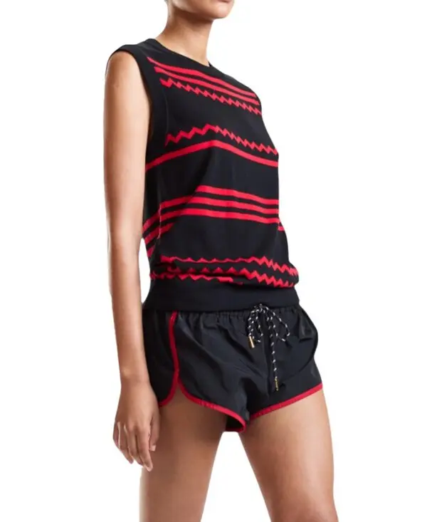 Cynthia Rowley Ziggy Knit Tank - Black