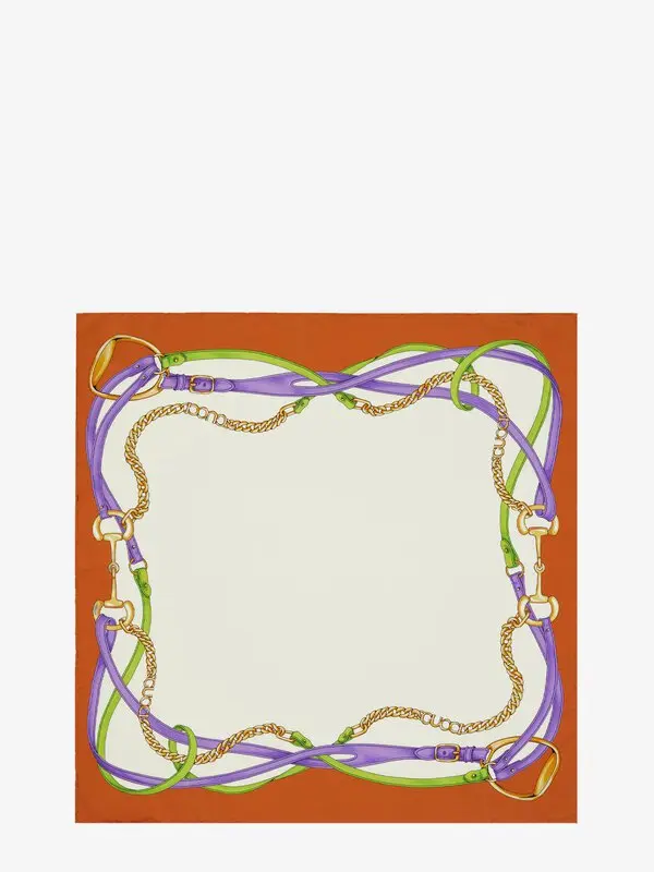 Gucci Silk Foulard - Orange