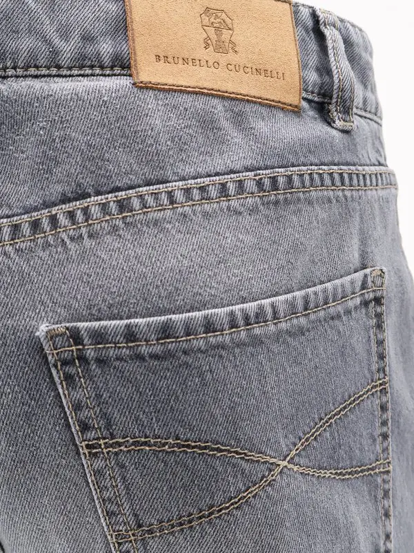 Brunello Cucinelli Traditional Fit Cotton Jeans