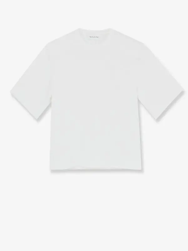 THE FRANKIE SHOP Hugo Ribbed Cotton Blend Tshirt - White