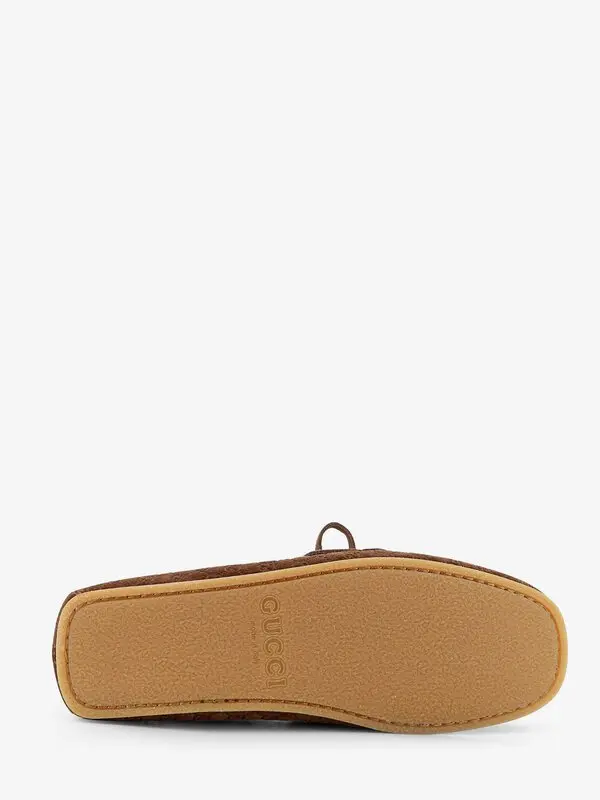 Gucci Suede Loafers With Allover Gg Logo