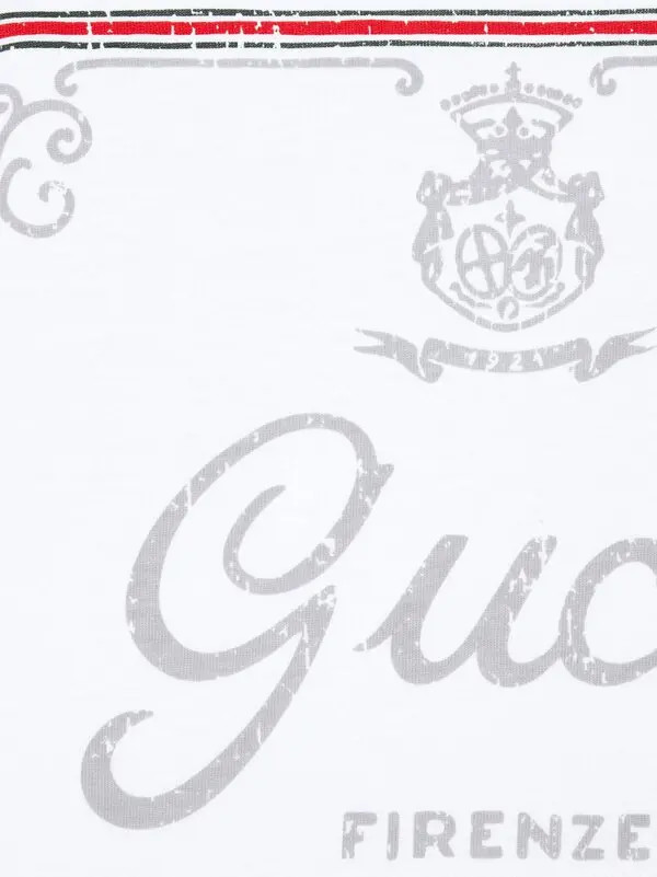Gucci Cotton Tshirt With Firenze 1921 Print