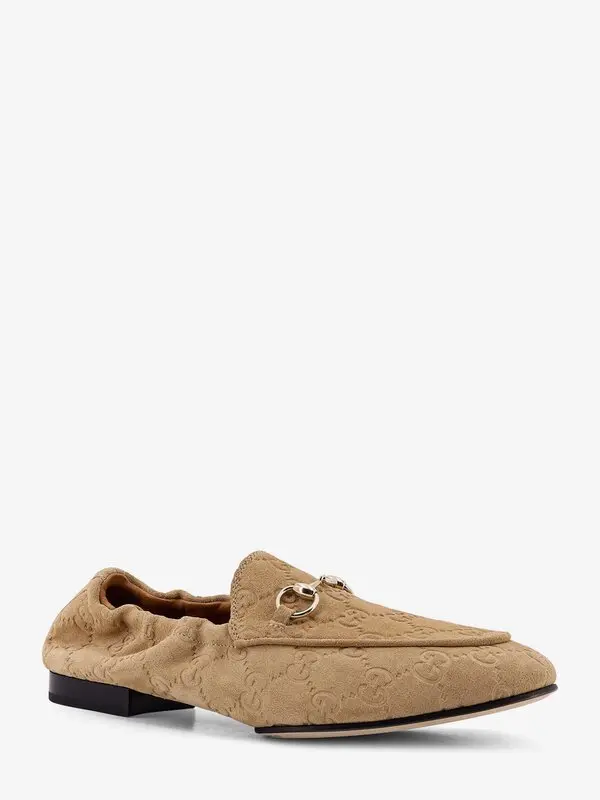Gucci Jordaan Suede Loafers With Horsebit Detail