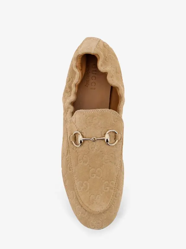 Gucci Jordaan Suede Loafers With Horsebit Detail