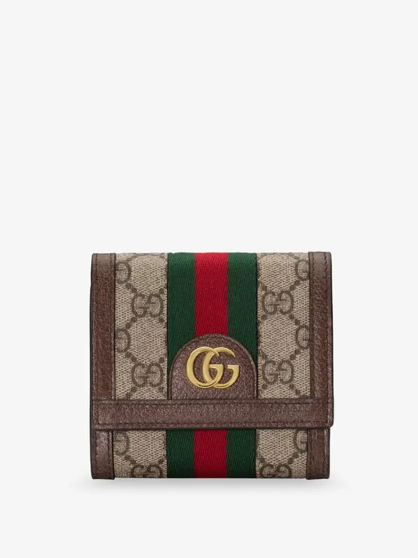 Gucci Ophidia Gg Fabric Wallet - Beige