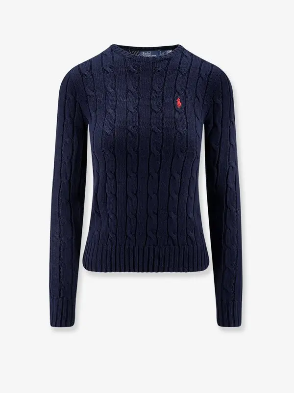 Polo Ralph Lauren Cable Knit Cotton Sweater - Blue