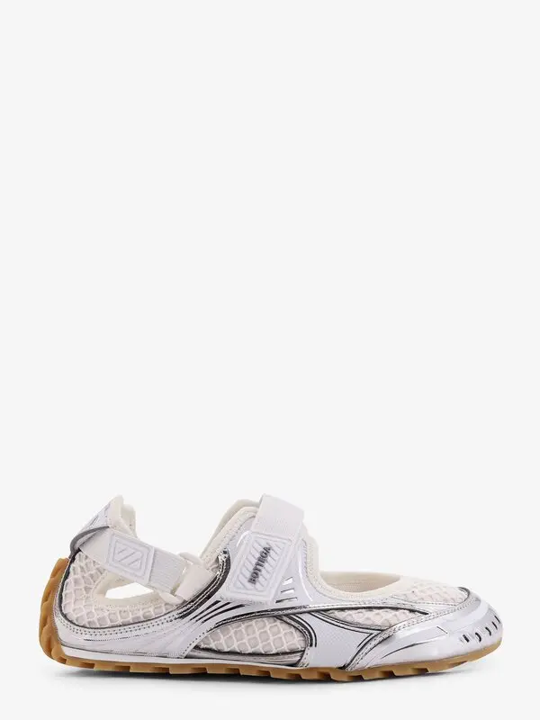 Bottega Veneta Technical Fabric And Mesh Maryjane Sneakers