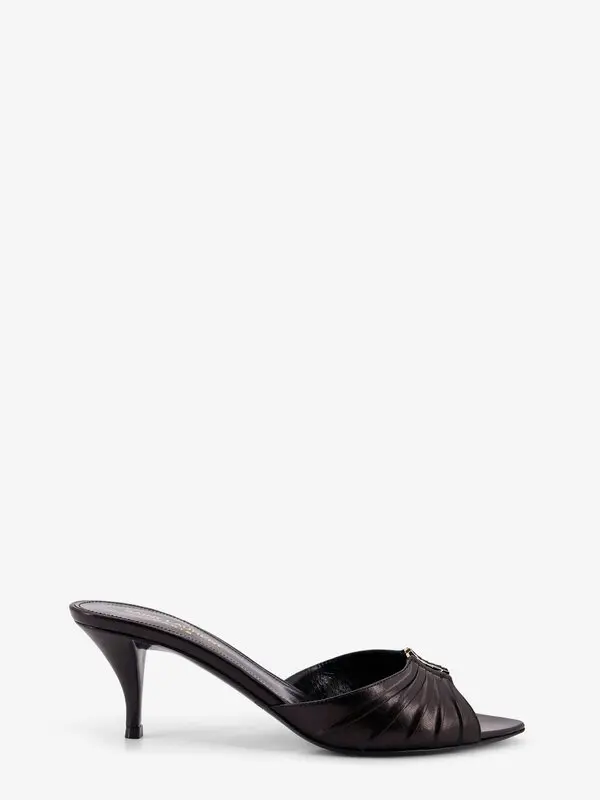 Saint Laurent Babylone 60 Leather Sandals - Black