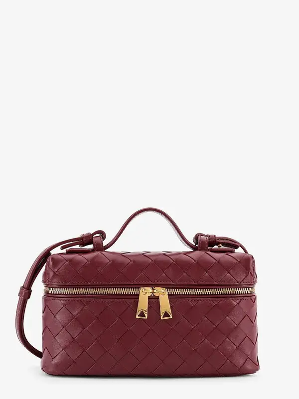 Bottega Veneta Bang Bang Leather Vanity Case With Intrecciato Pattern