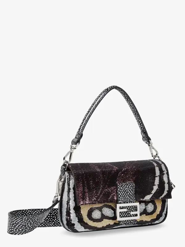 Fendi Baguette Crossbody Bag With Night Butterfly Sequins
