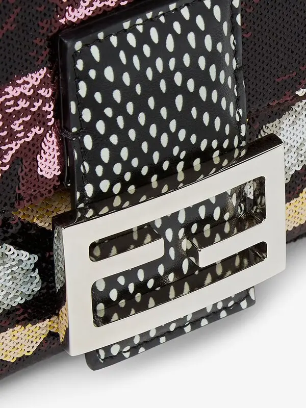 Fendi Baguette Crossbody Bag With Night Butterfly Sequins