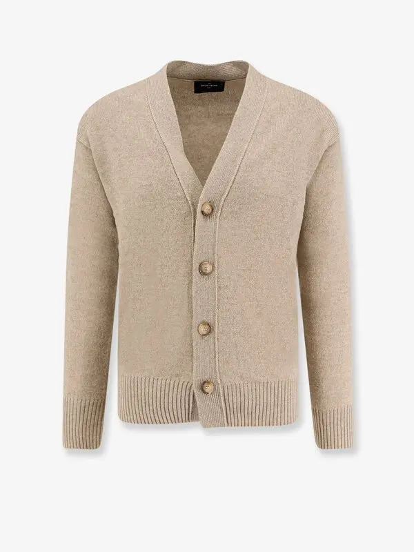 GRAN SASSO Virgin Wool Cardigan - Beige