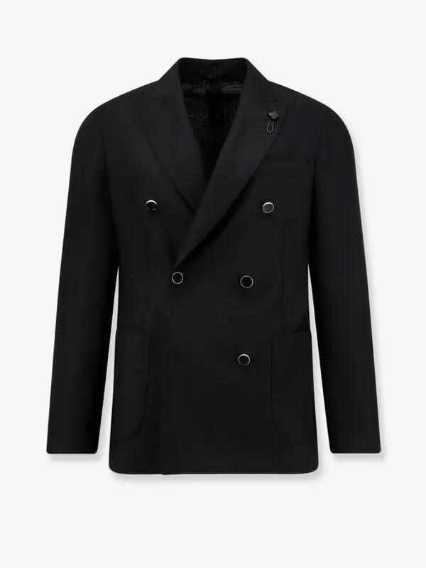 LARDINI Roma Doublebreasted Wool Blazer