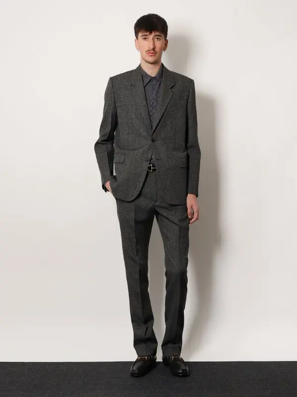Gucci Gg Jacquard Silk Shirt
