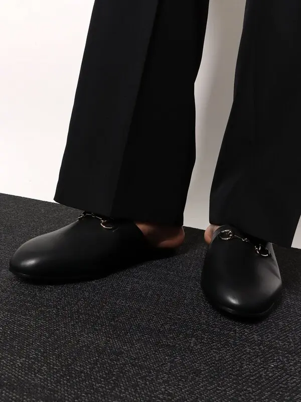Gucci Leather Sabot With Horsebit
