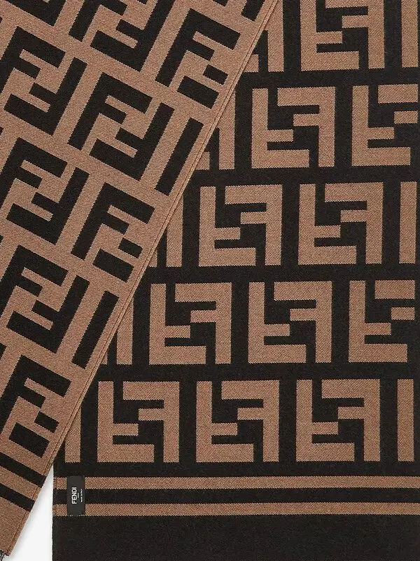 Fendi Wool And Silk Scarf