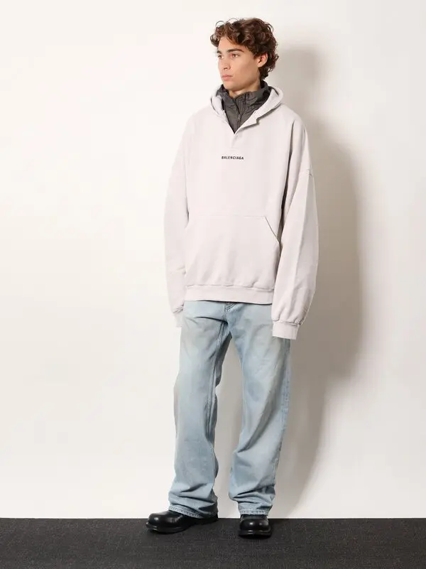 Balenciaga Cotton Hooded Sweatshirt