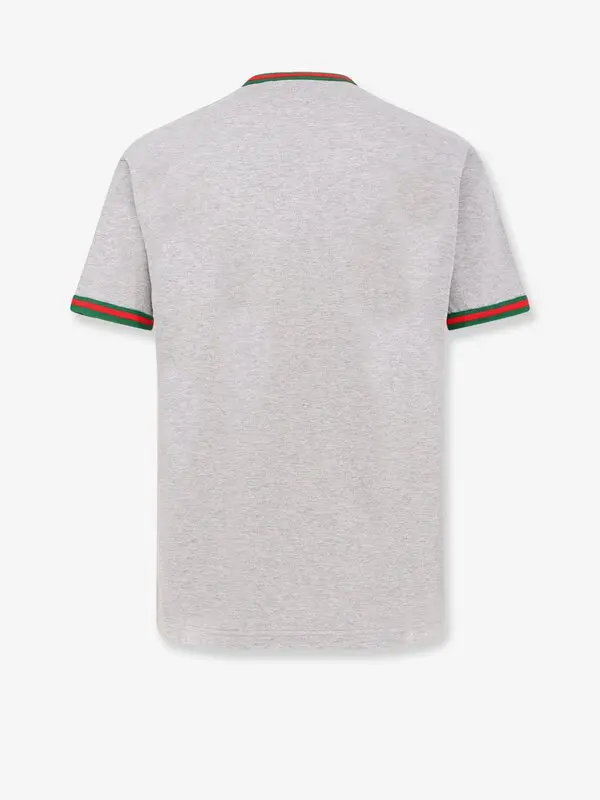 Gucci Cotton Tshirt With Web Detail