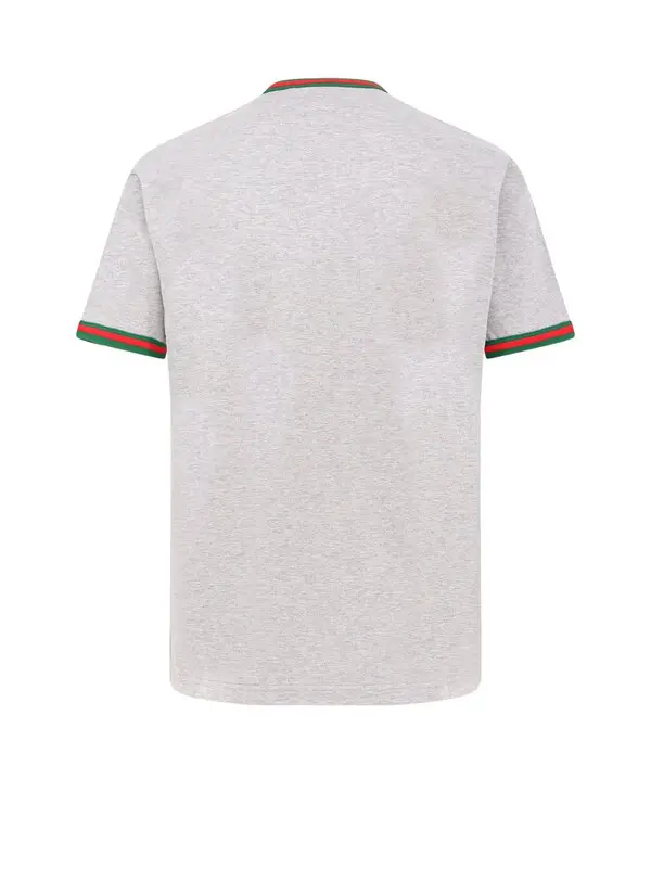 Gucci Cotton Tshirt With Web Detail