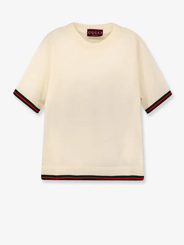 Gucci Cashmere And Silk Sweater - White
