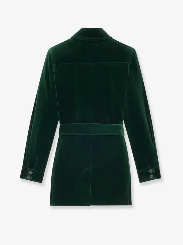 Saint Laurent Sahariana Velvet Blazer
