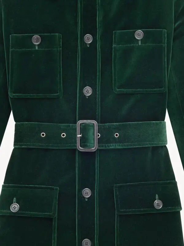 Saint Laurent Sahariana Velvet Blazer