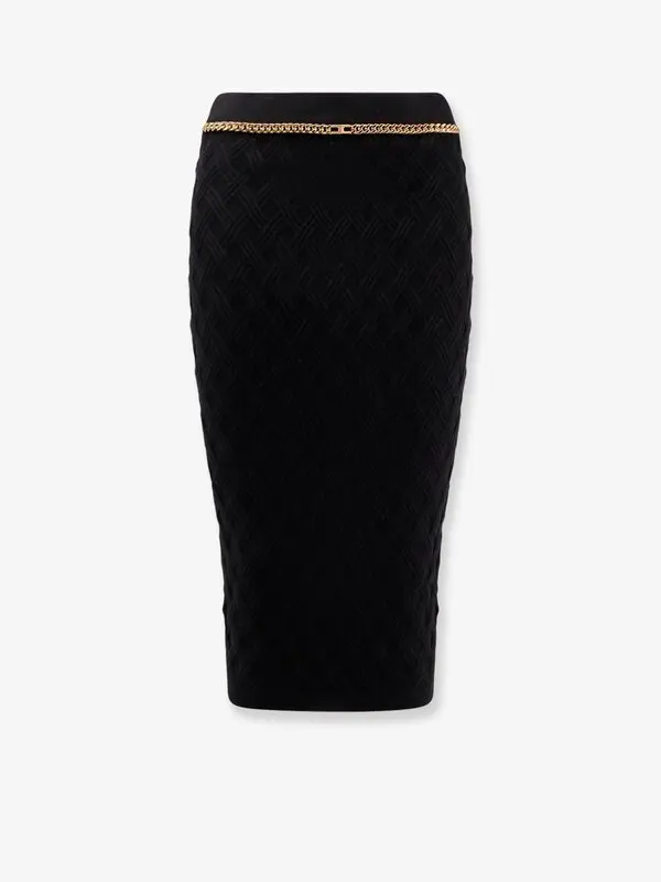 Elisabetta Franchi Viscose Blend Pencil Skirt - Black
