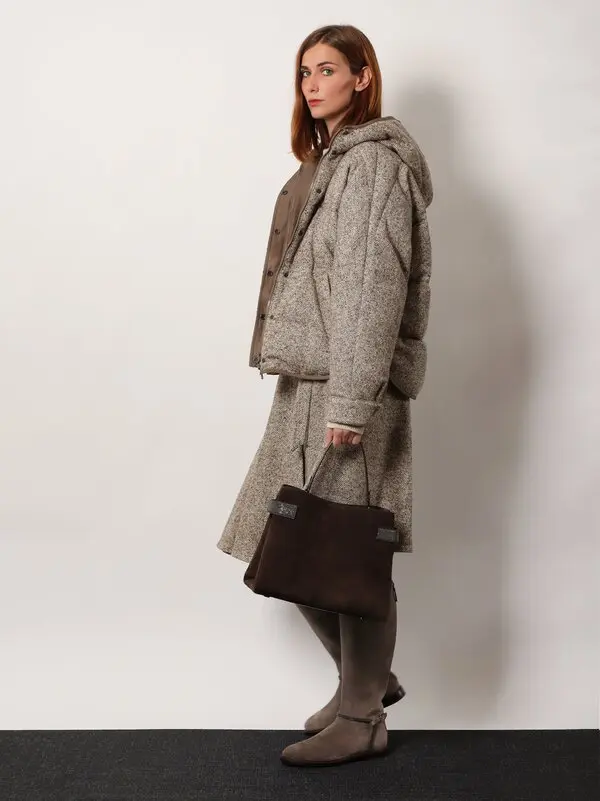 Brunello Cucinelli Reversible Wool And Silk Down Jacket
