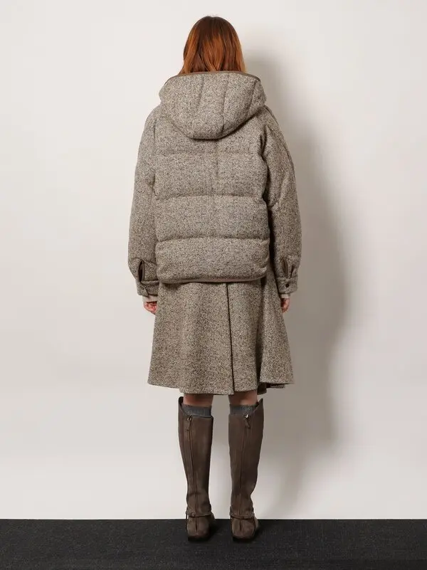 Brunello Cucinelli Reversible Wool And Silk Down Jacket