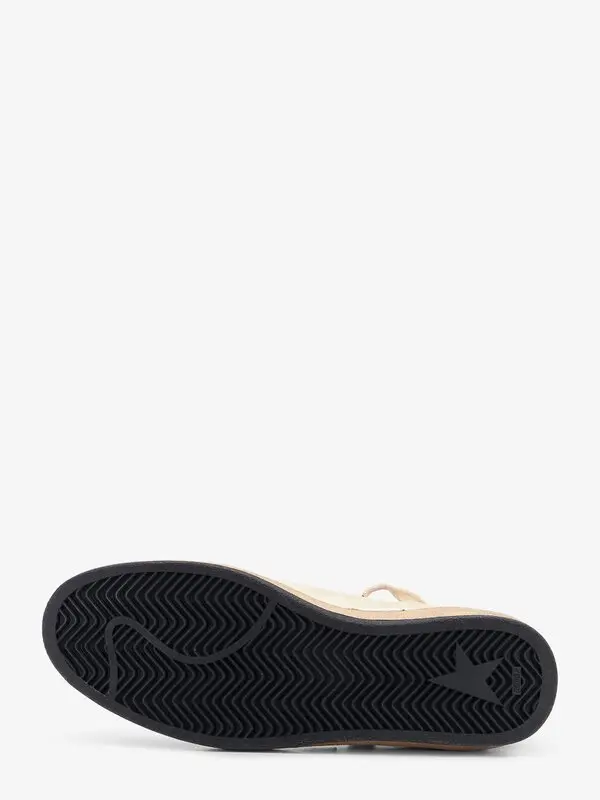 GOLDEN GOOSE Ballstar Suede And Leather Sneakers - Orange