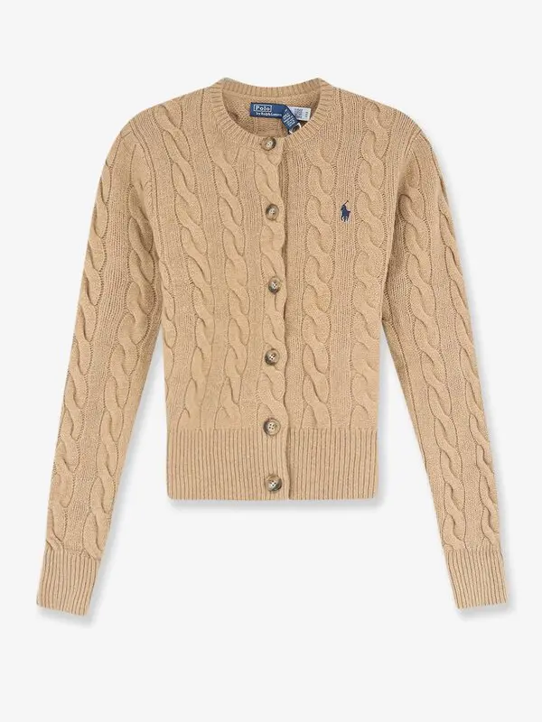 Polo Ralph Lauren Wool And Cashmere Cardigan - Beige