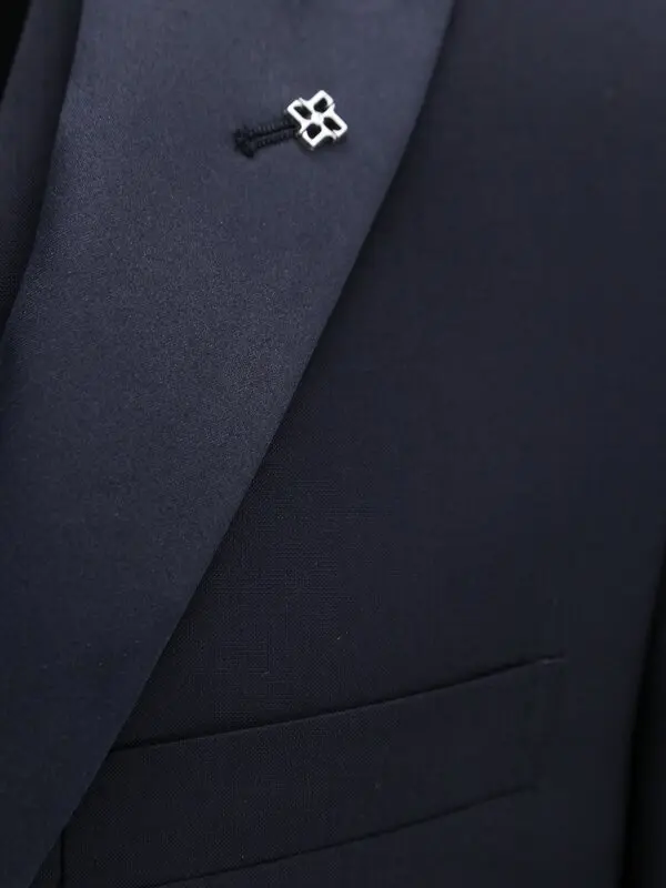Tagliatore Virgin Wool Tuxedo With Vest