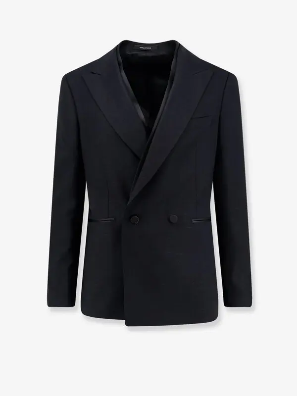 Tagliatore Stretch Viscose And Silk Blazer